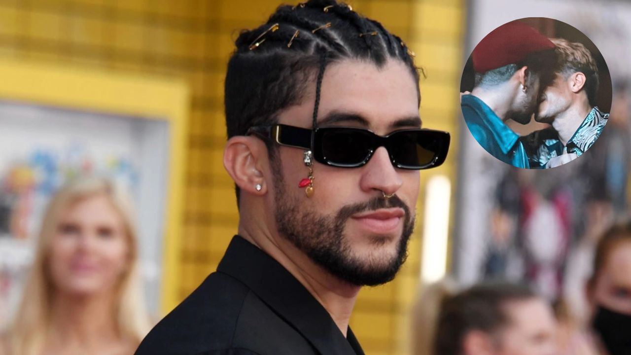 Filtran imágenes de Bad Bunny besando al actor Gael García