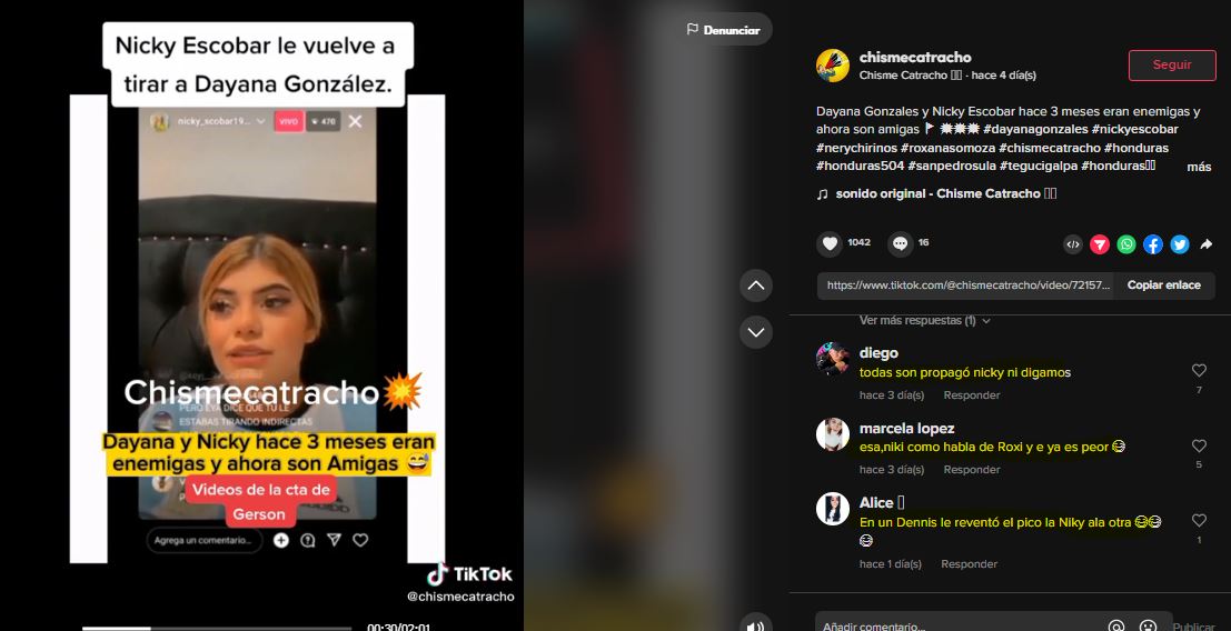 Hondureña Nicky Escobar sube la temperatura en redes