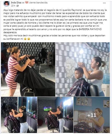 Conoce a Inda Díaz, la hondureña barbera que destaca en Santa Bárbara