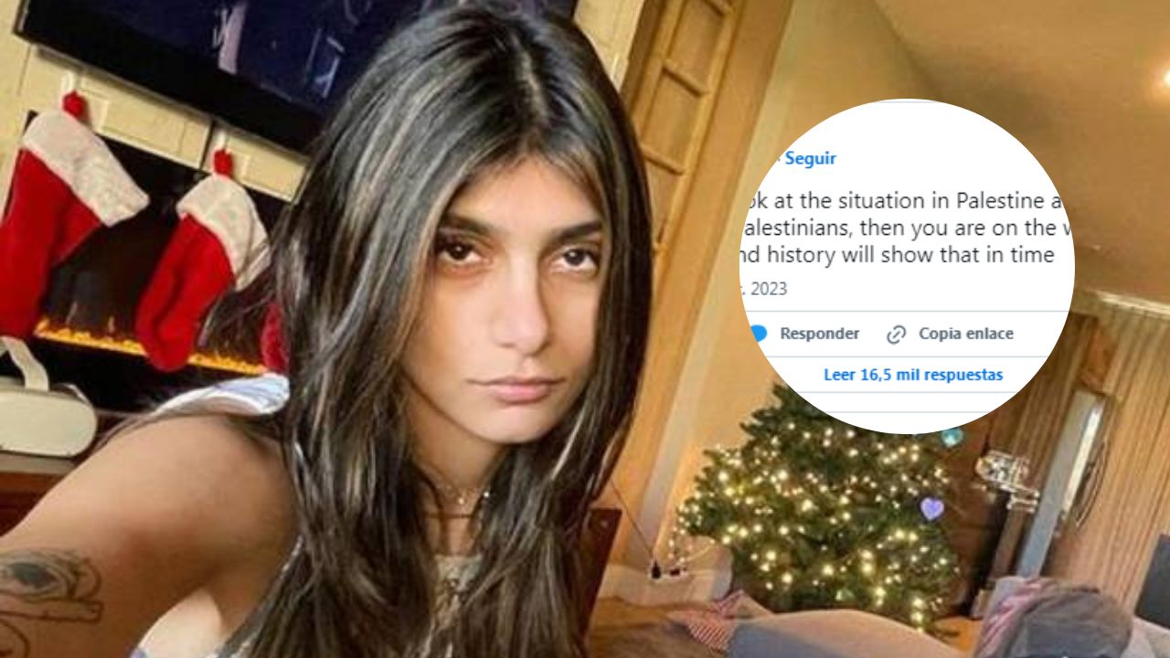 Mía Khalifa despedida por revista del conejo por apoyar a Palestina