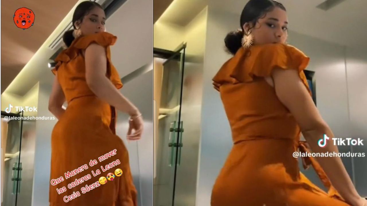 ¡Hasta el suelo! Cesia Sáenz deslumbra con sus movimientos de cadera en TikTok