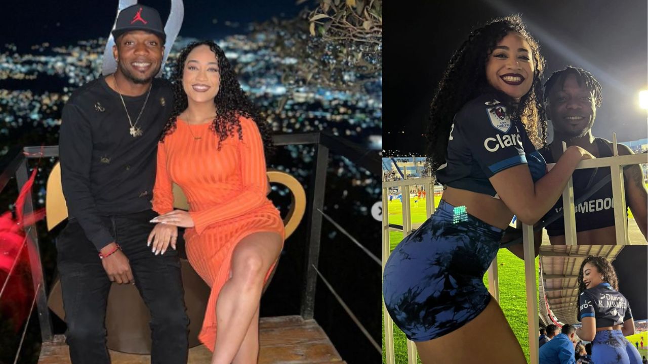 Kevin Álvarez recibe tierno beso de su novia tras el empate de Motagua ...