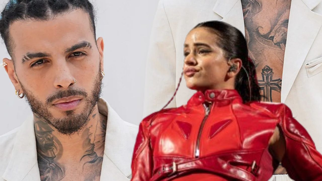 Rauw Alejandro, al estilo Nodal, se borra tatuaje de Rosalía y presume ...