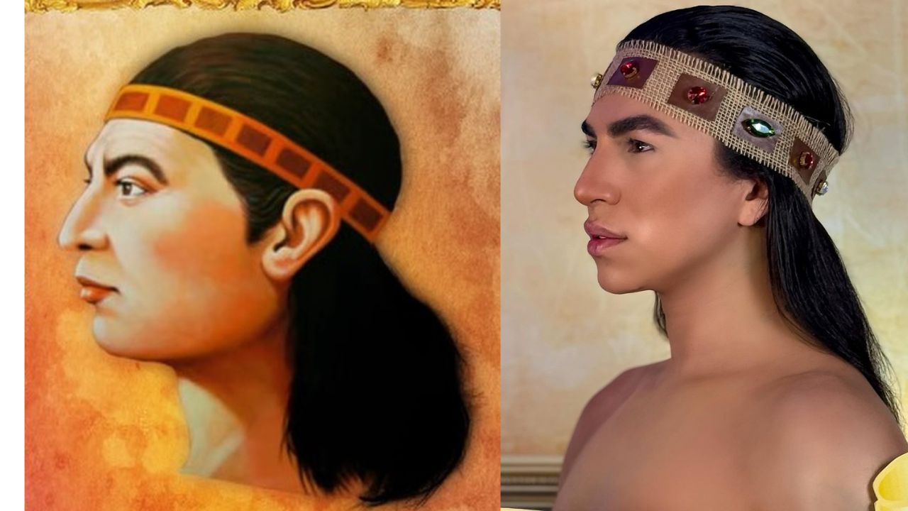 Cristian Betanco recrea al Cacique Lempira y revoluciona las redes sociales