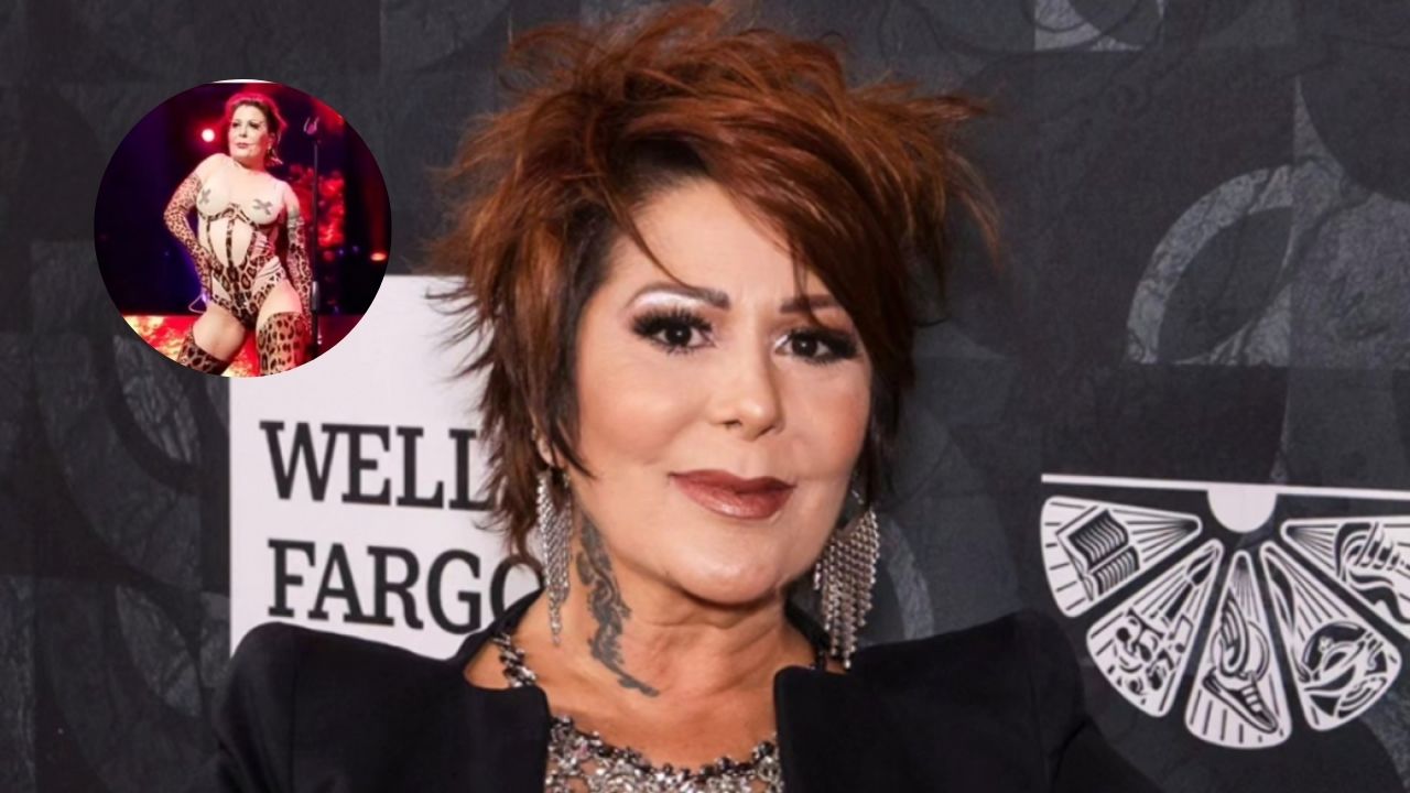 Alejandra Guzmán aparece con trasparente y atrevido atuendo en show