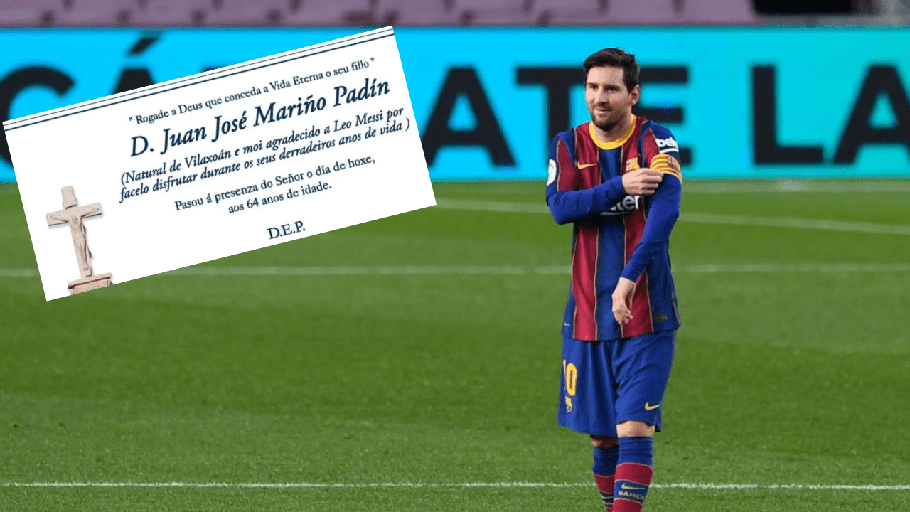 Hombre dedica su obituario a Lionel Messi por hacerlo disfrutar sus ...