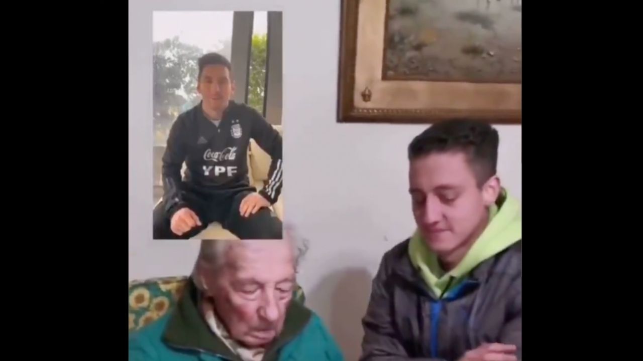 Messi sorprende a anciano de 100 años que siempre anota su goles en el ...