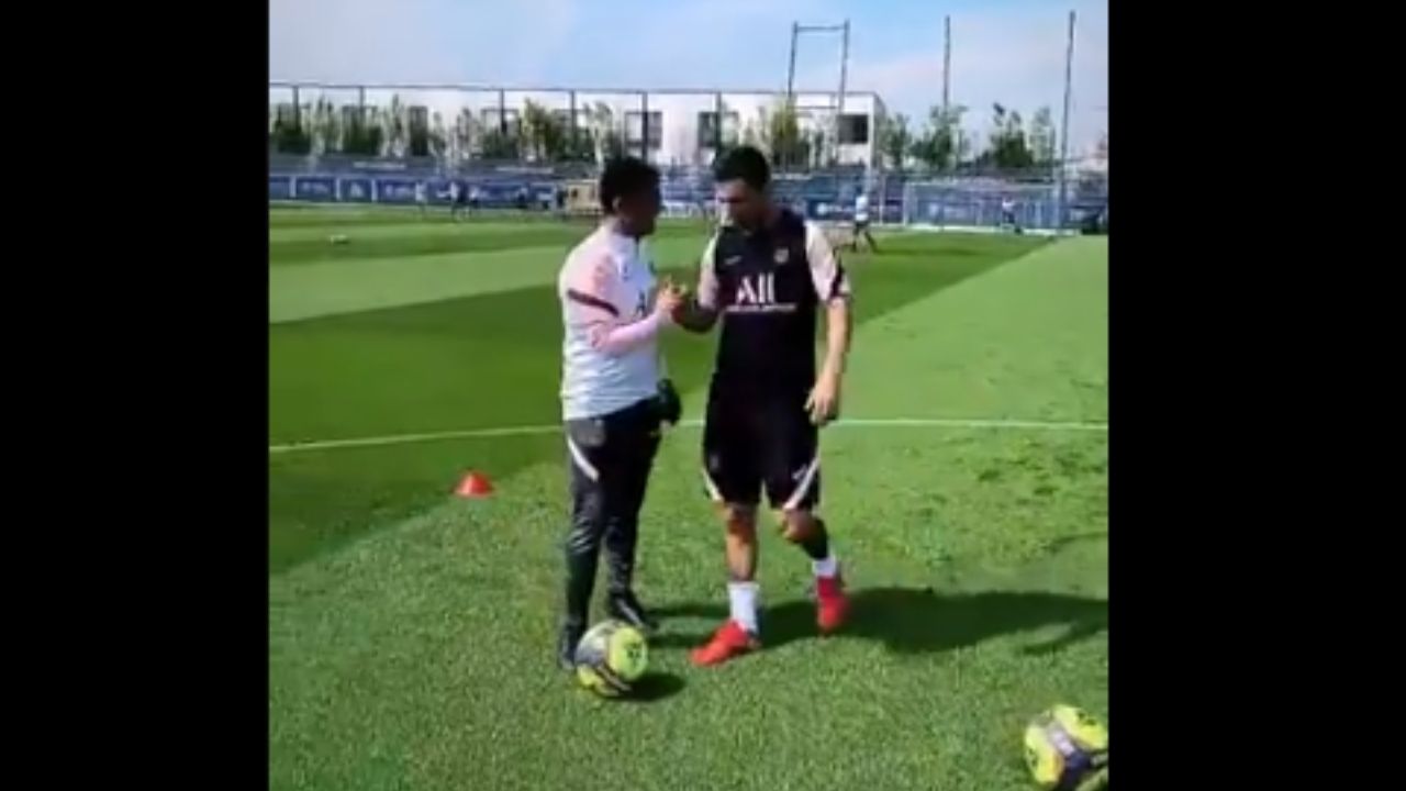 Las primeras imágenes de Lionel Messi entrenando con el PSG