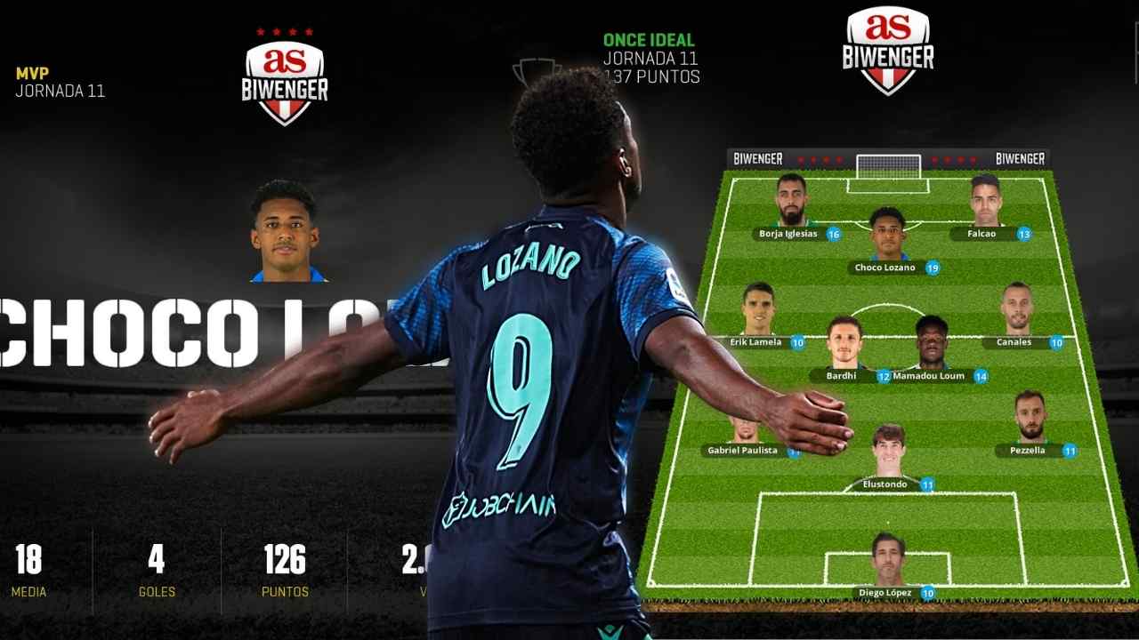 Choco Lozano es incluido en el 11 ideal de LaLiga y elegido como el ...