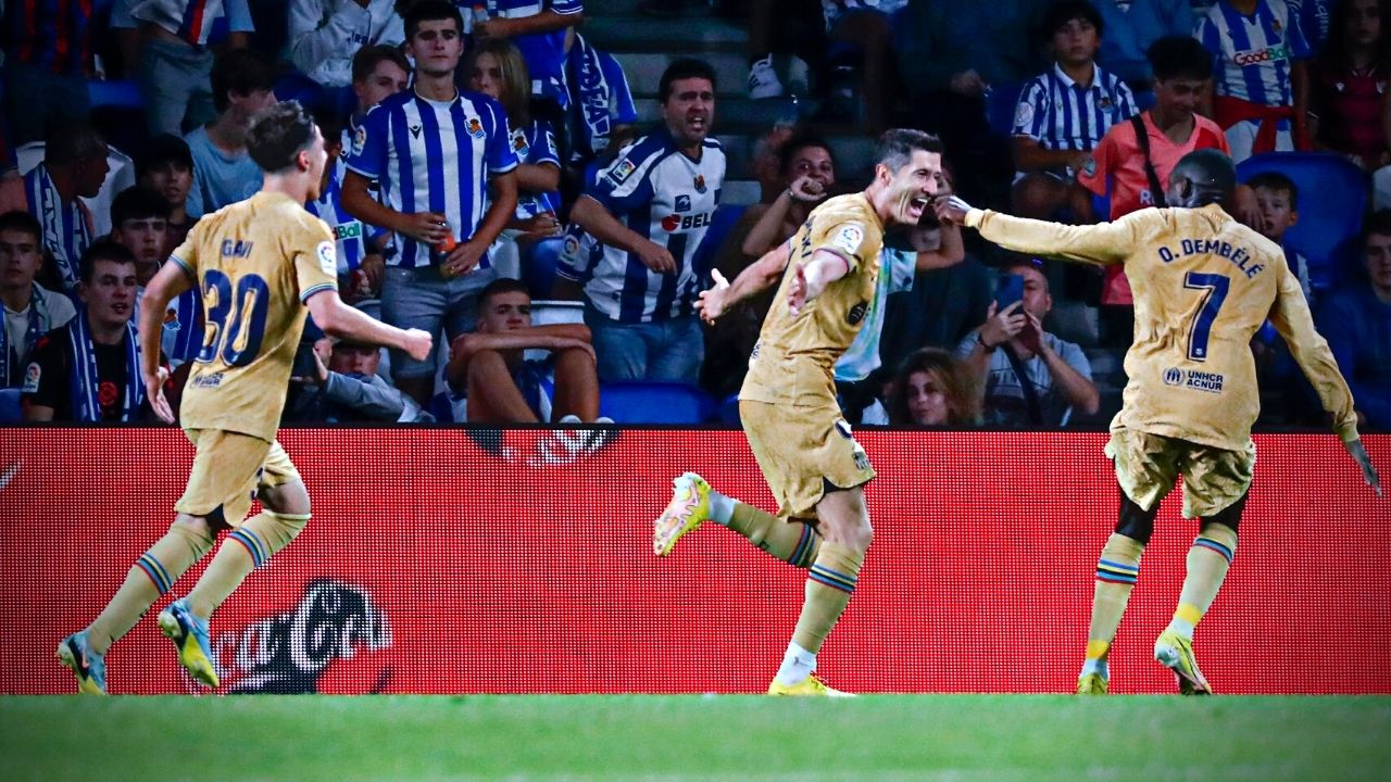 Lewandoski se destapa contra Real Sociedad y comanda primer triunfo de ...