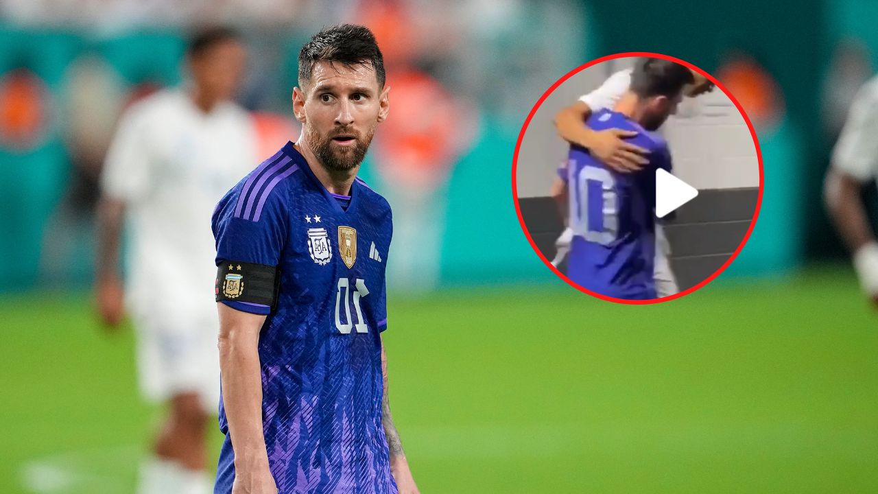Este fue el primer jugador hondureño en saludar a Lionel Messi ante ...
