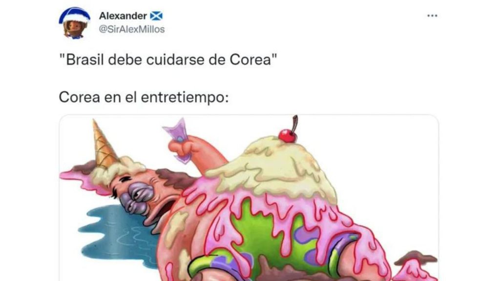 Memes que deja la goleada de Brasil sobre Corea del Sur