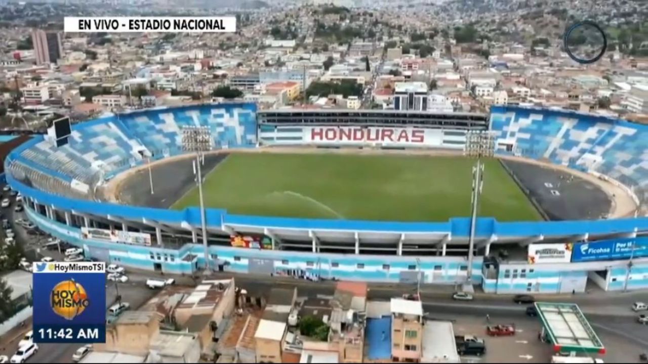 Captan cómo luce desde las alturas la cancha del estadio Nacional ...
