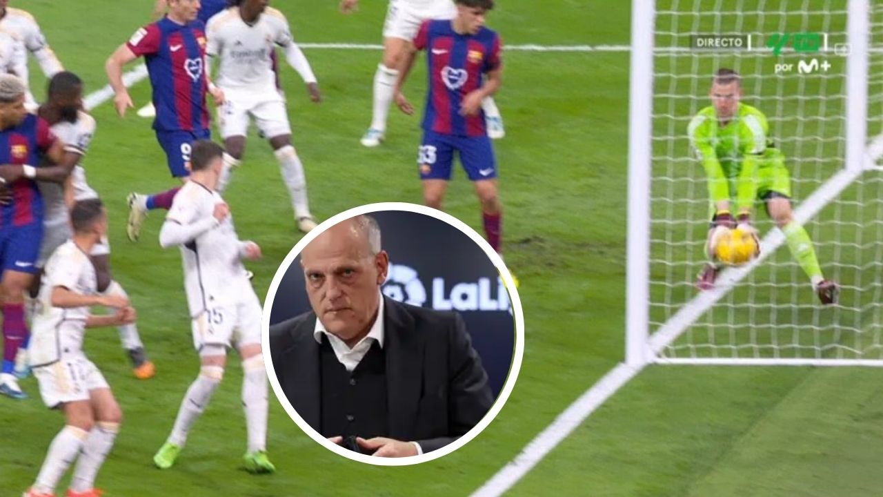 Presidente de LaLiga da la cara y explica por qué el gol que reclama Barcelona no fue validado