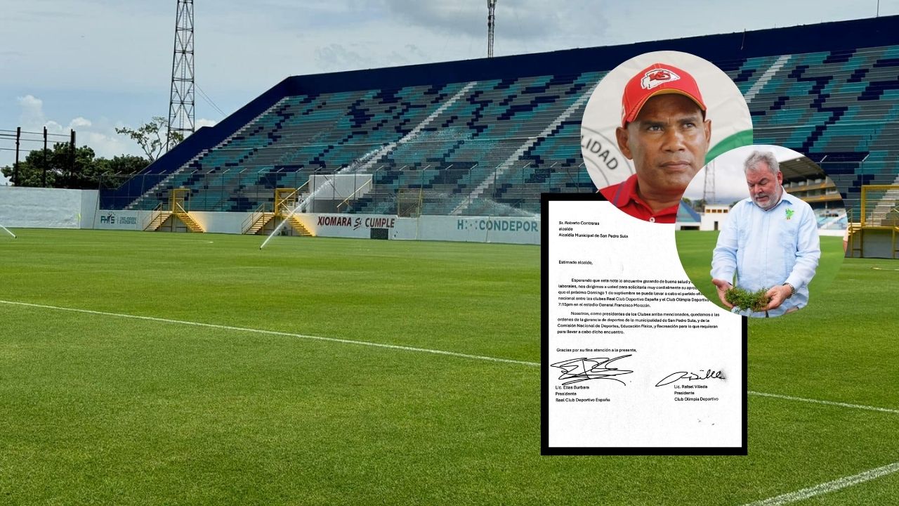 Mario Moncada envía solicitud a Roberto Contreras sobre uso del estadio ...