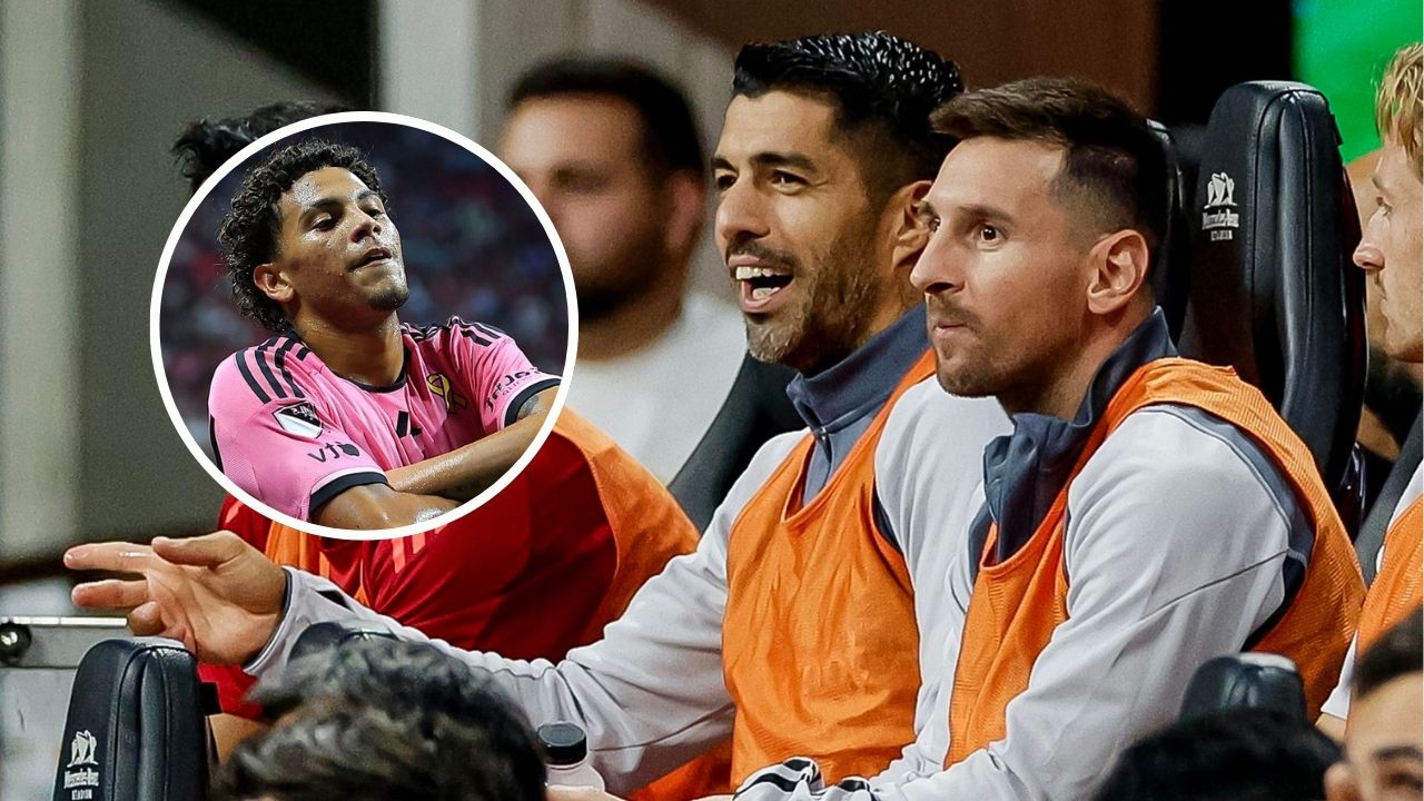 Here's how Lionel Messi and Luis Suarez reacted to David Luiz's purpose for Inter Miami. - World ...