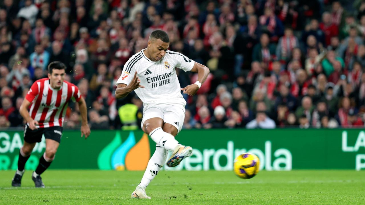 Así fue el nuevo penal fallado de Kylian Mbappé en el Real Madrid