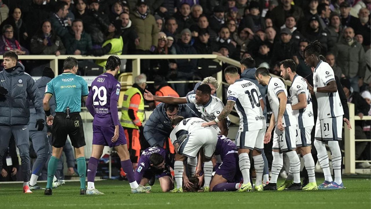 Edoardo Bove, jugador italiano, se desploma y convulsiona en pleno partido