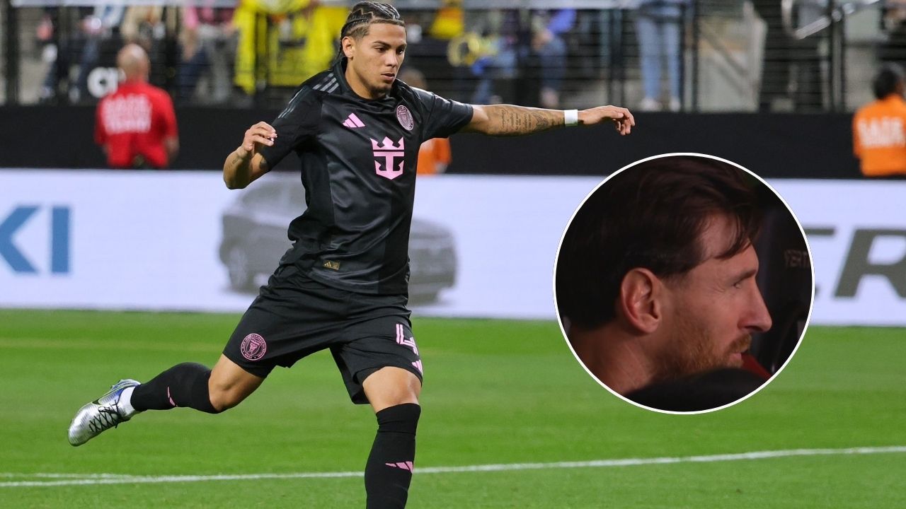 La reacción de Lionel Messi al gol de David Ruíz ante Universitario de Perú