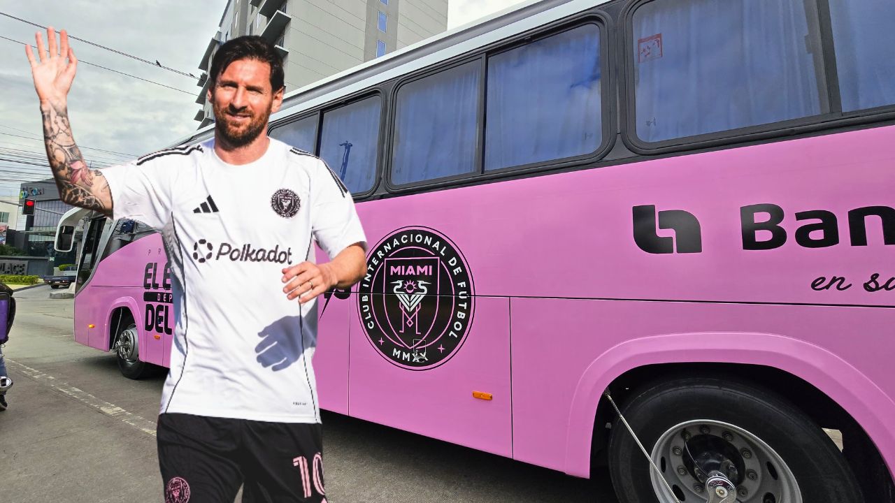 Este es el bus donde se trasladará Lionel Messi en San Pedro Sula
