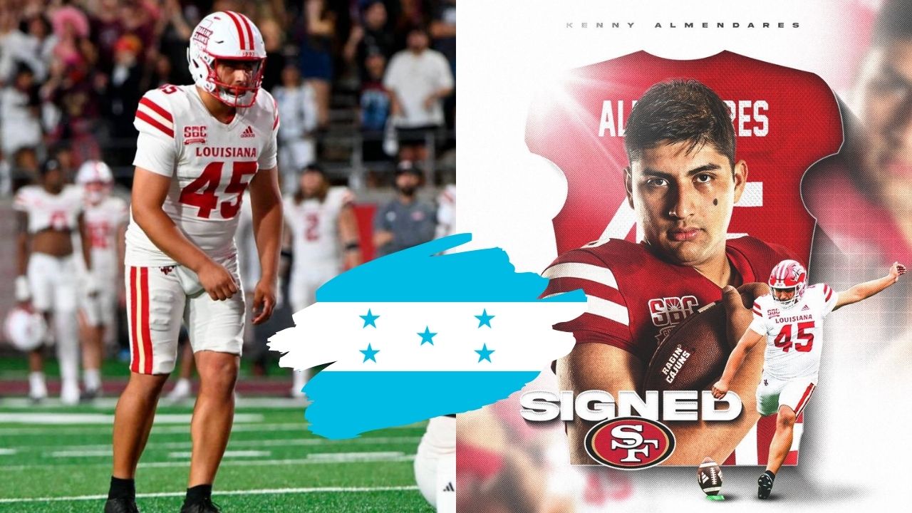 Hondureño Kenny Almendares hace historia y firma con los 49ers de la NFL