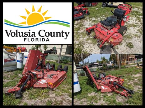 VOLUSIA COUNTY: GRAVELY PRO-WALK COMMERCIAL MOWER & BUSH HOG 3810 MOWER ...