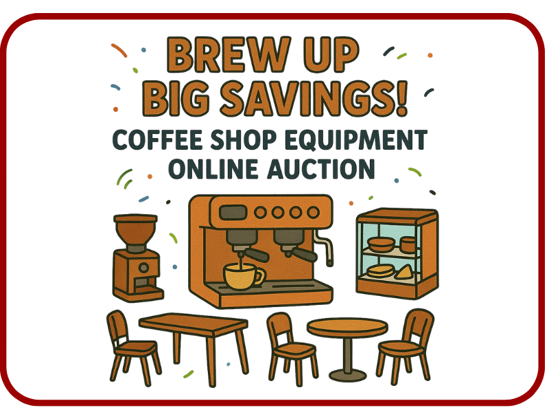 BREW UP BIG SAVINGS! New & Used Coffee Shop Equipment Online Auction ...