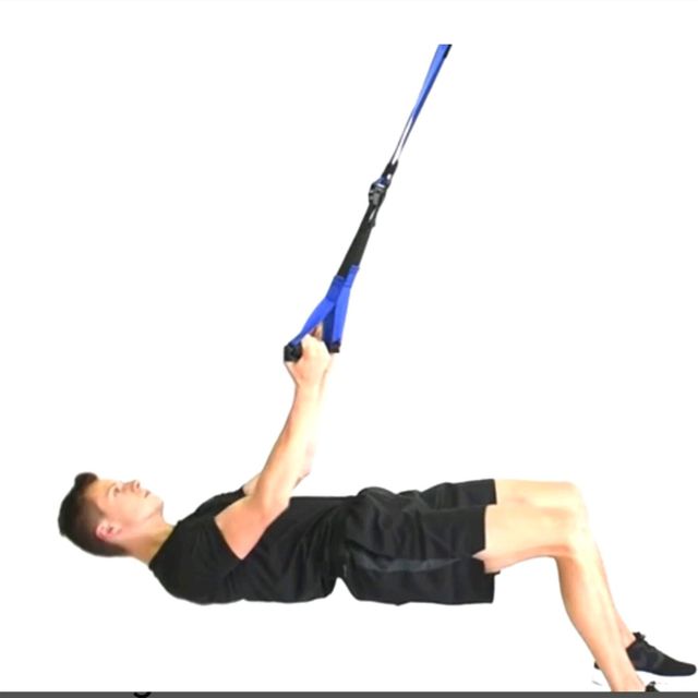 TRX Table top rows - Exercise How-to - Workout Trainer by Skimble