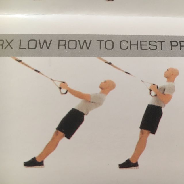 TRX Low Row To Chest Press by Sandra Saidi - Exercise How-to - Skimble