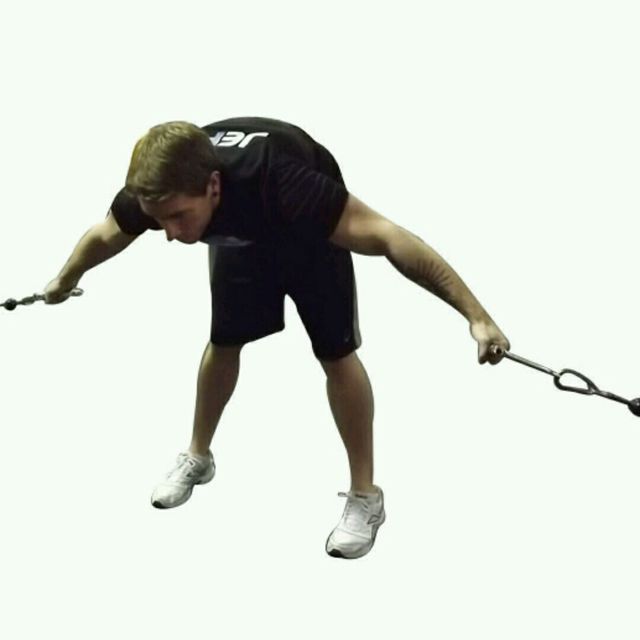 CM Bent Over Low Pulley Crossover Fly by Pavel B. - Exercise How-to ...