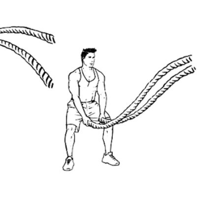 Battle Rope Alternating Waves With Squats por Charlotte M. - Ejercicio ...