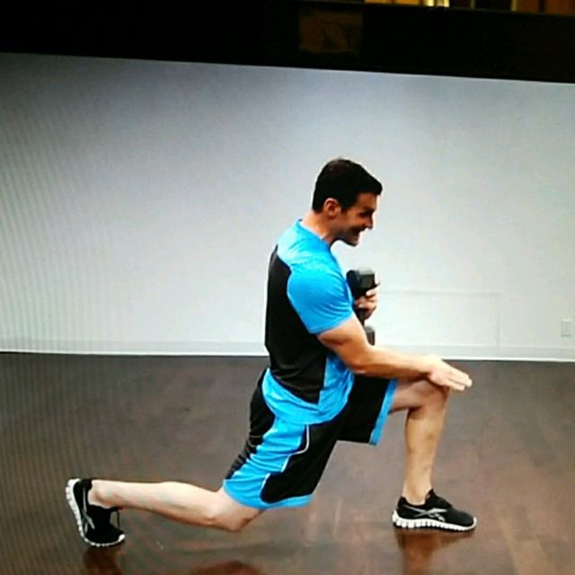 5lb Dumbbell Squat and alternating reverse lunge - Exercise How-to ...