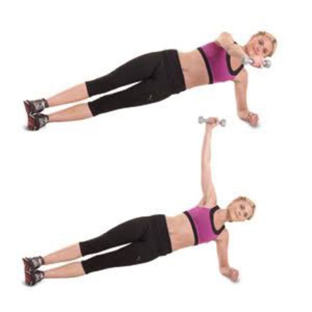 Plank Raises For Abs