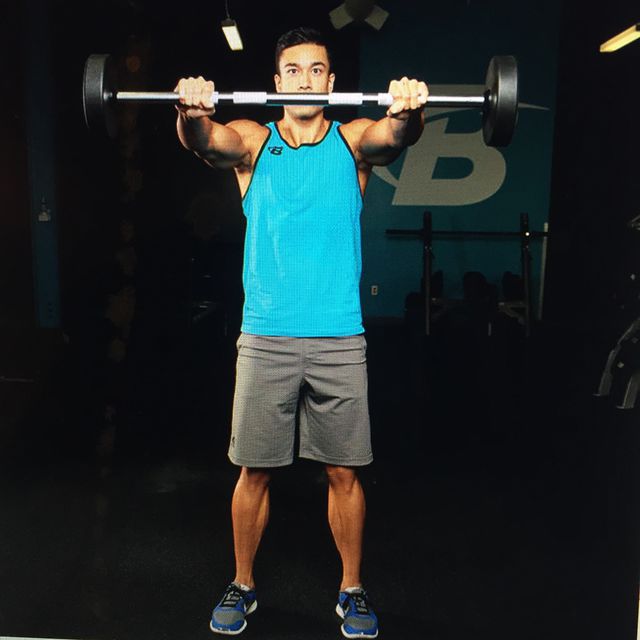 Barbell Front Raises by Jonathan S. - Exercise How-to - Skimble