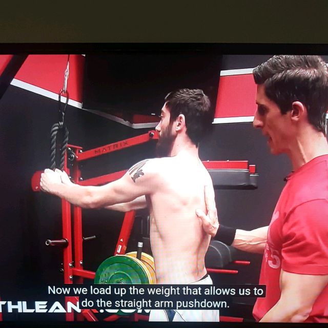 Straight Arm Push Downs - Exercise How-to - Workout Trainer by Skimble