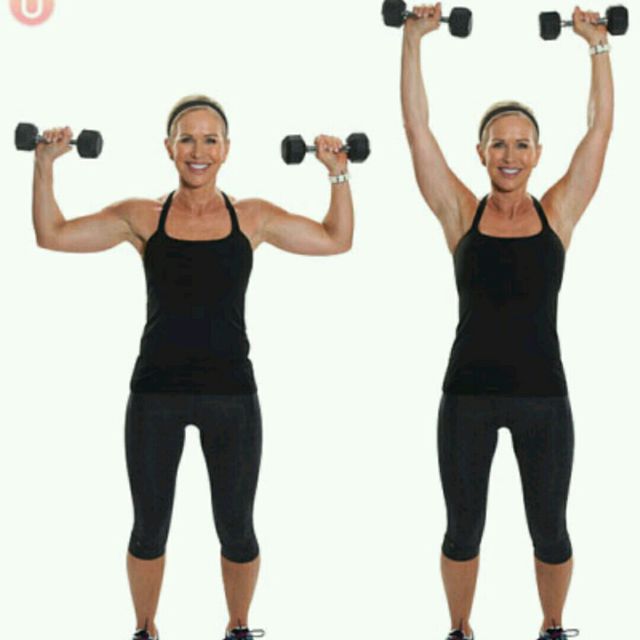 Alternating Shoulder Press by Stephanie R. - Exercise How-to - Skimble