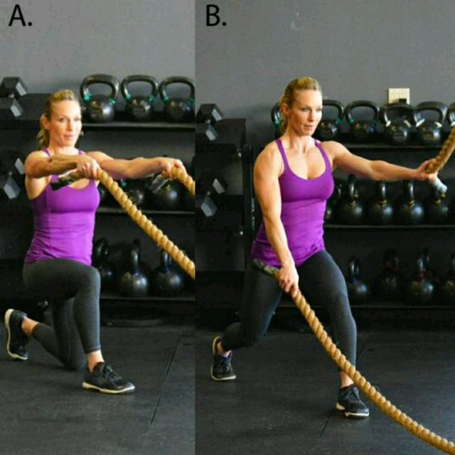 Alternating Split Squat Wave by Rema M. - Exercise How-to - Skimble