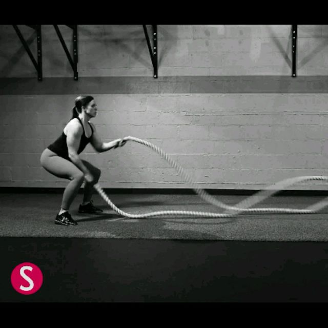 Single Arm Wave With Jump Squat by Rema M. - Exercise How-to - Skimble