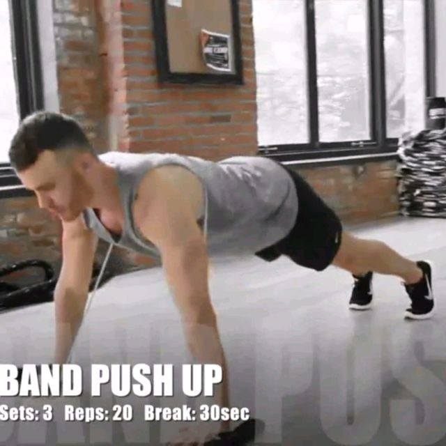 Push Up With Band by Dennis Richardson - Exercise How-to - Skimble