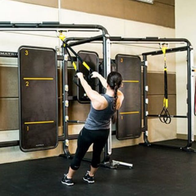 TRX Squat With High Row - Exercise How-to - Workout Trainer by Skimble