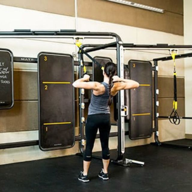 TRX Squat With High Row - Exercise How-to - Workout Trainer by Skimble