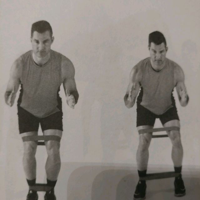 Strech Band Lateral Side Shuffle by Dan D. - Exercise How-to - Skimble