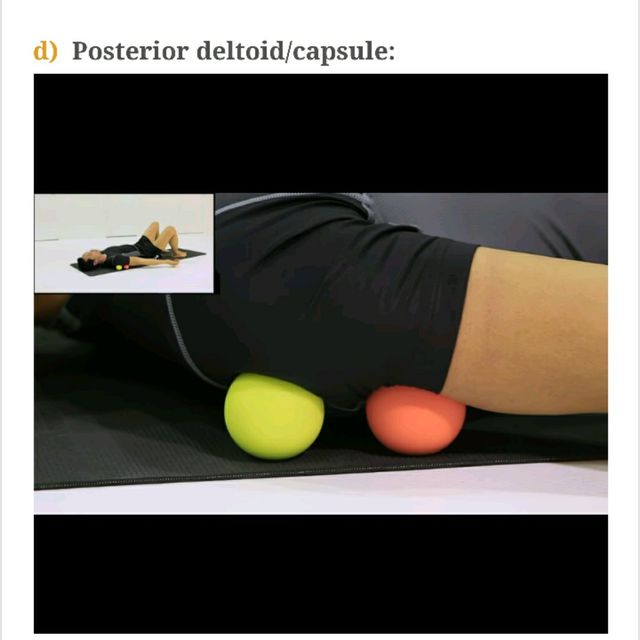 Back Of Shoulder Ball Roll - Exercise How-to - Workout Trainer by Skimble