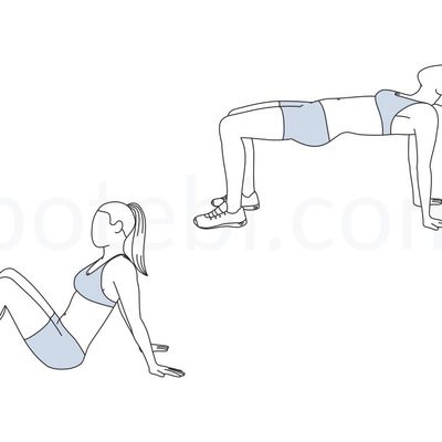 Plank Hip Dips - Exercise How-to - Workout Trainer by Skimble