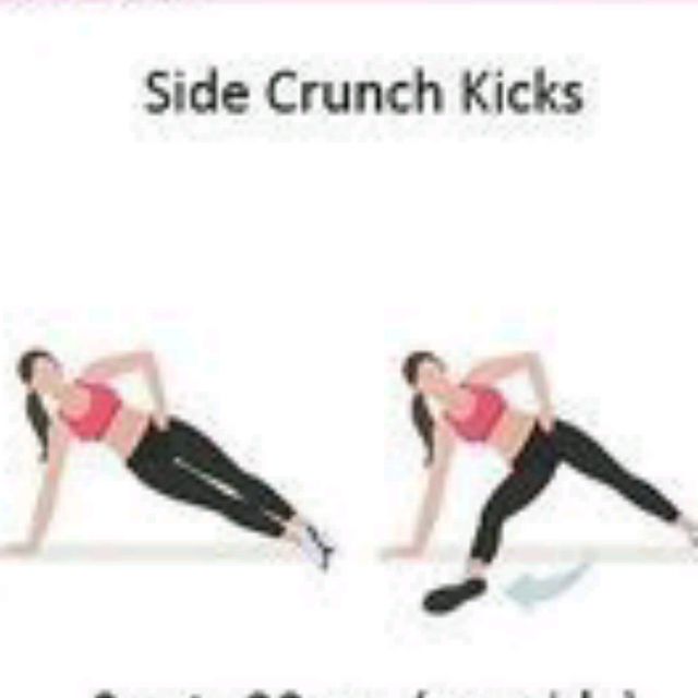 Side Crunch Kicks (Right) by Samantha Britschgi - Exercise How-to - Skimble
