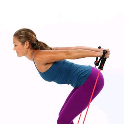 Band Tricep Extension - Exercise How-to - Workout Trainer by Skimble