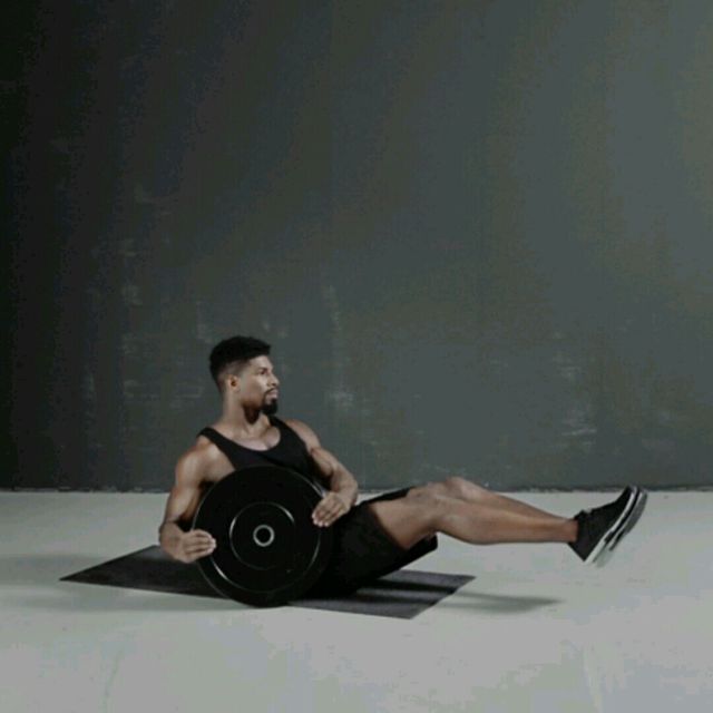 Plate Twists - Exercise How-to - Workout Trainer by Skimble