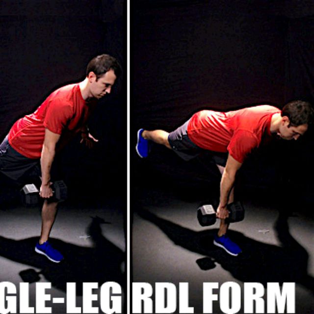 Dumbbell Single Leg Deadlift by Silas Eisenback - Exercise How-to - Skimble