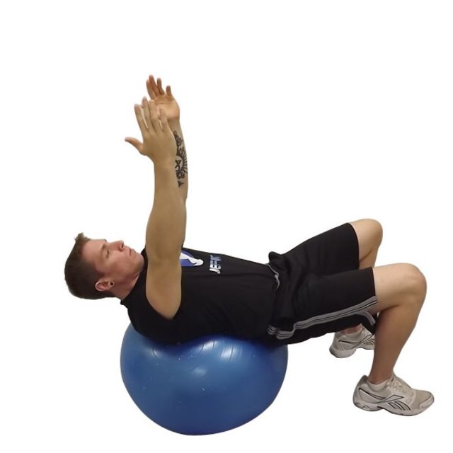 Stability Ball Full Extension Crunches by Noel Fernandes - Exercise How ...