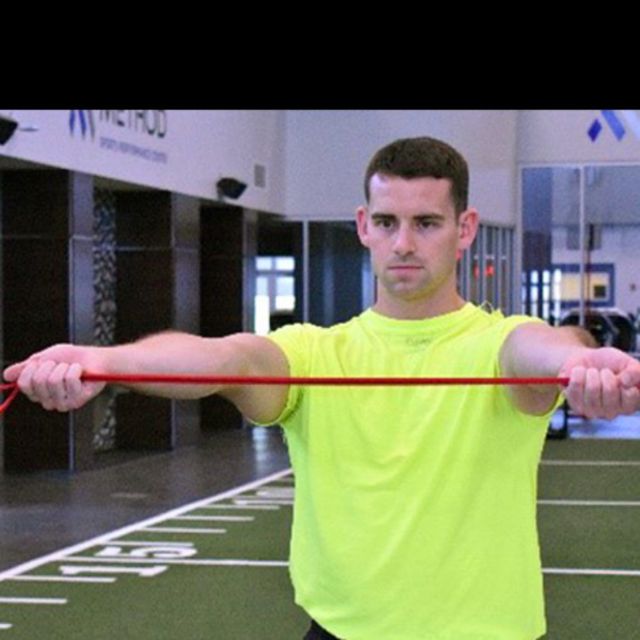 Horizontal Band Pull-Aparts by 💖 P. - Exercise How-to - Skimble